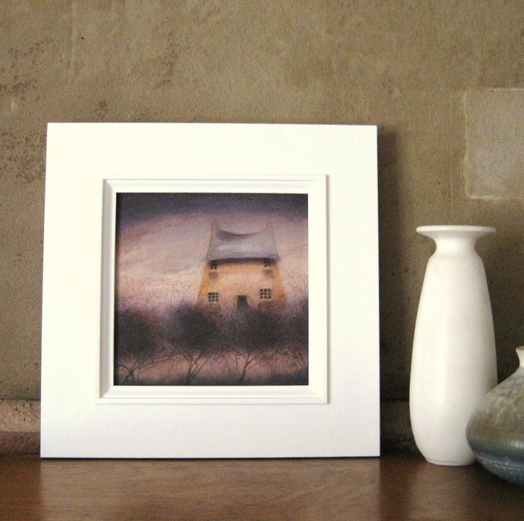 Hedgerow House - Framed Original Acrylic House,... - Folksy