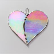 Stained Glass Love Heart "When Two Hearts ... - Folksy