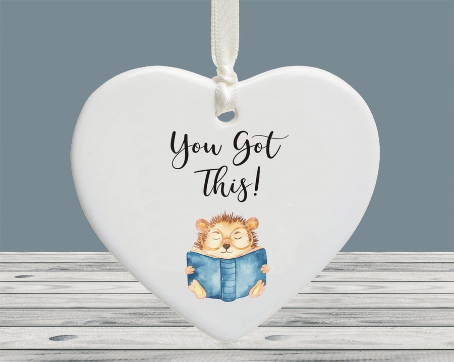 You Got This Ceramic Keepsake Heart - Good Luck... - Folksy