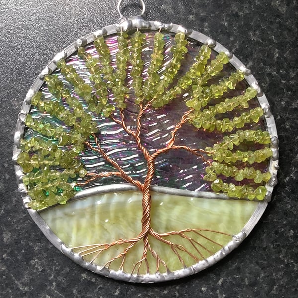 Very peridot tree of life - Folksy
