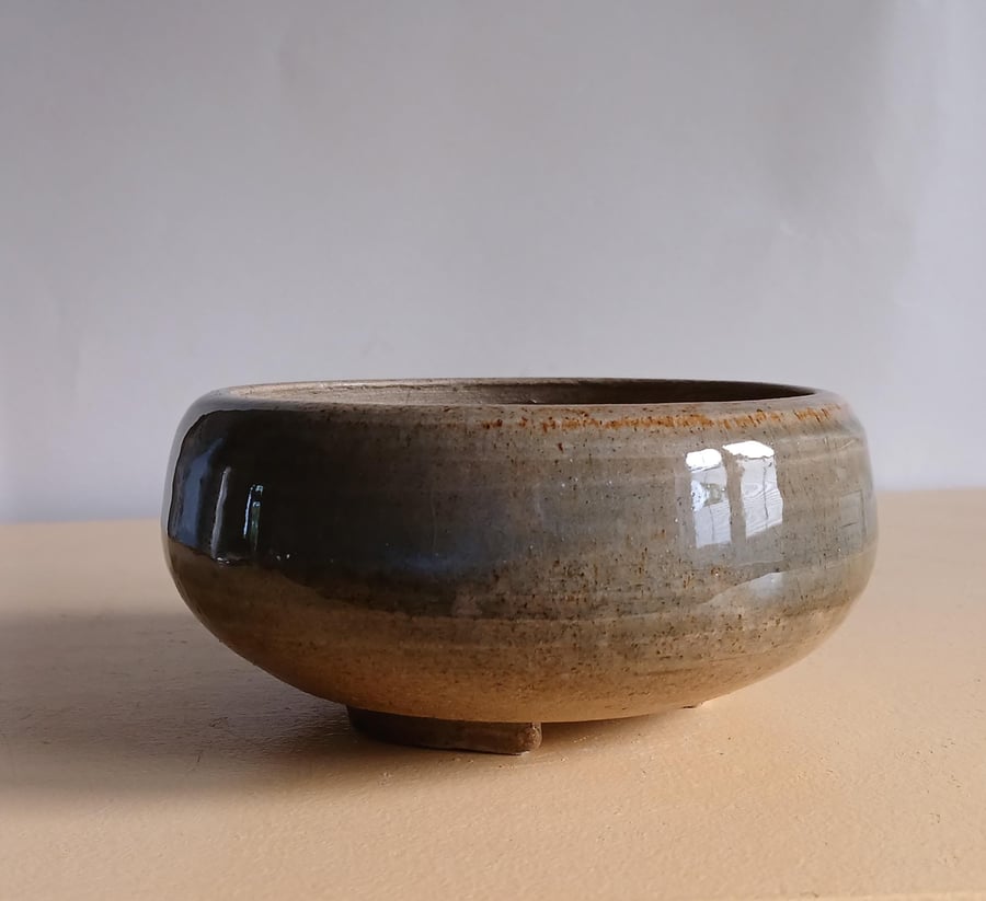 Handmade Stoneware Planter Wheel Thrown Wabi Sa... - Folksy