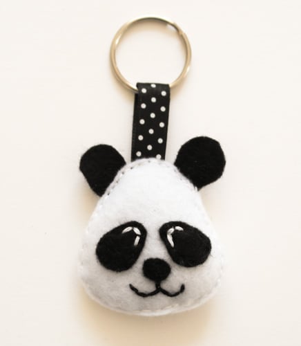 Perfectly Imperfect Panda Bear Keyring, Kawaii ... - Folksy