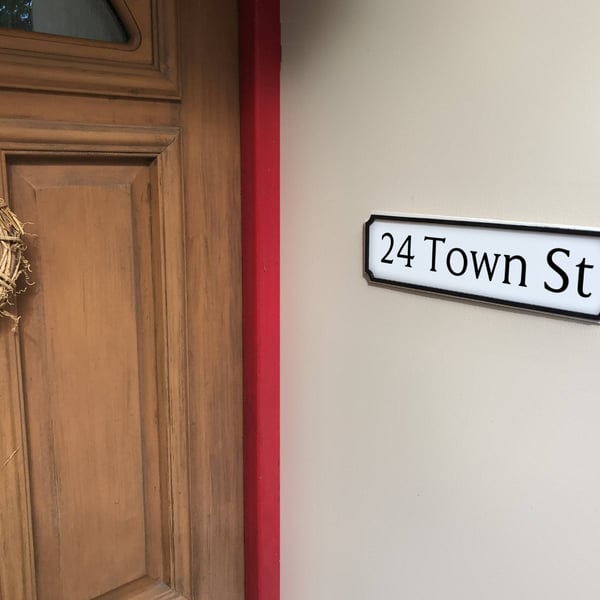 Street Sign: for house numbers and names and di... - Folksy