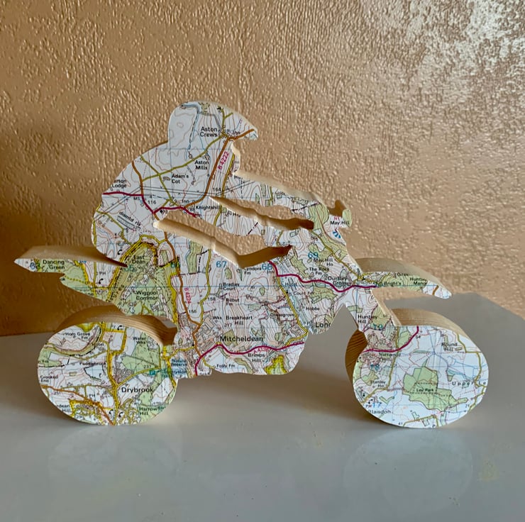 Motocross rider, map faced motocross dirt bike ... - Folksy