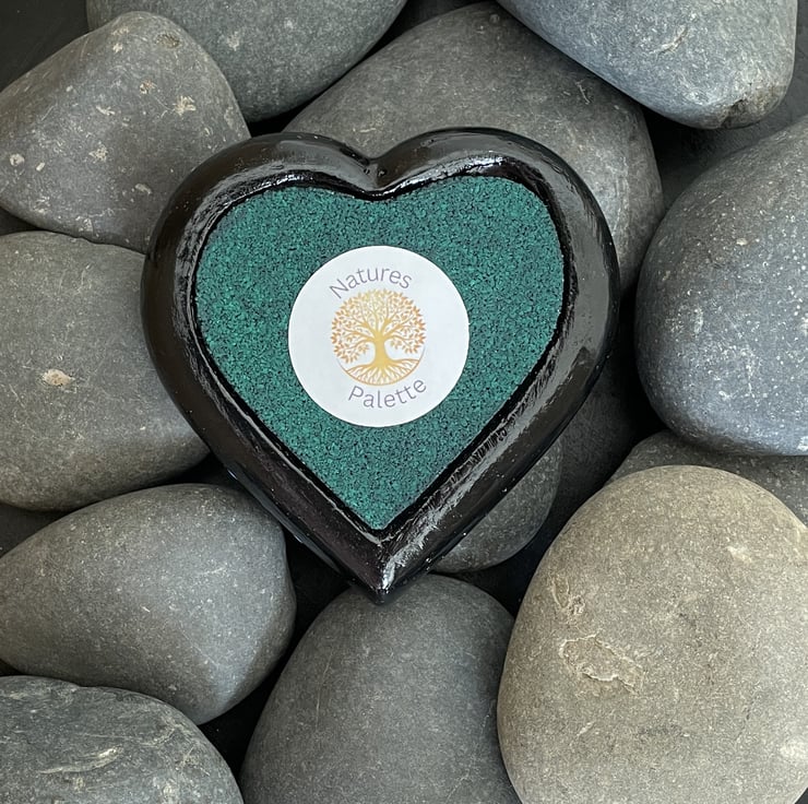 Blue Heart Mandala Rock Art Stone Acrylic Art P... - Folksy
