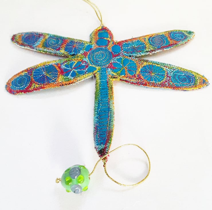 Dragonfly Hanging Decoration - Folksy