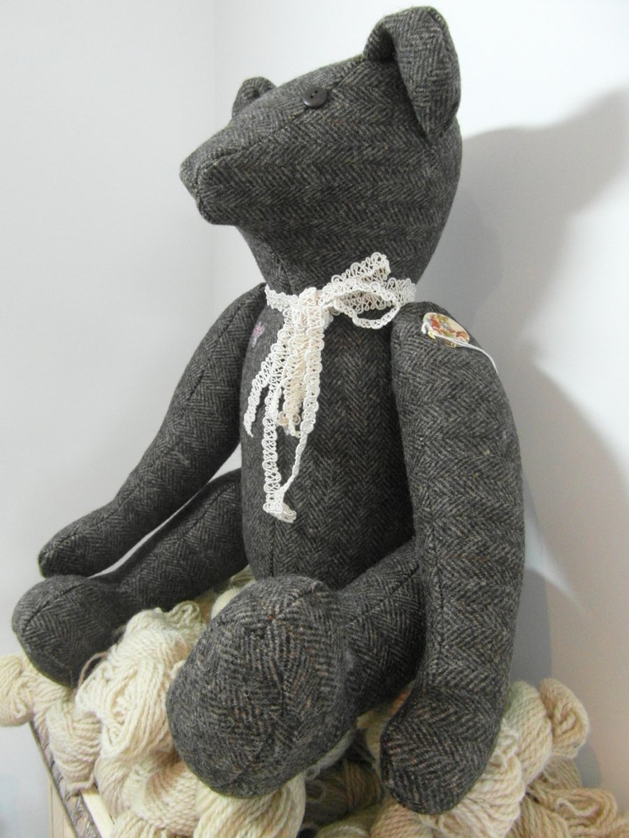 Large brown Bruce bear - Folksy