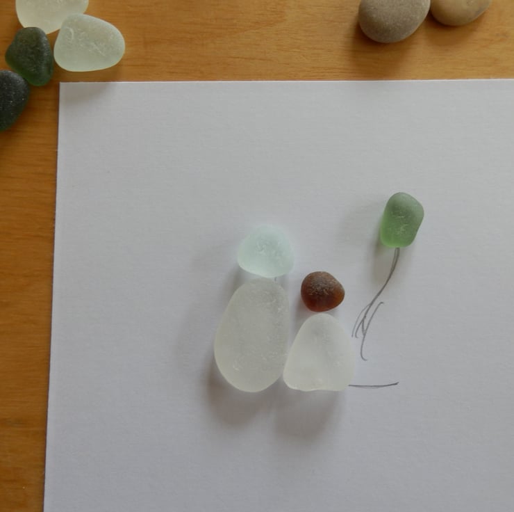 Make your own Sea Glass Picture and Card - DIY ... - Folksy