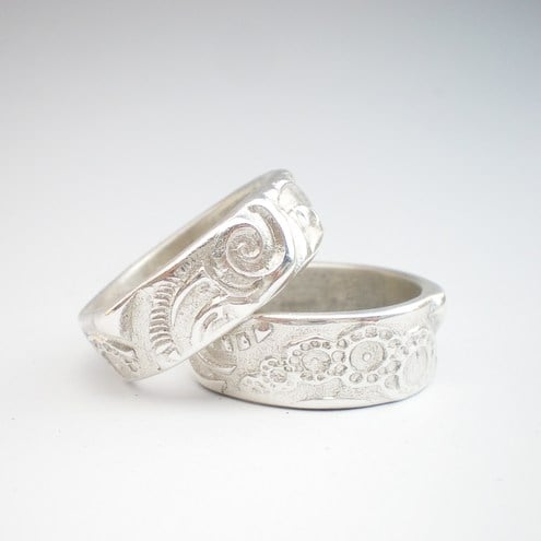 Silver Paisley Ring - Folksy