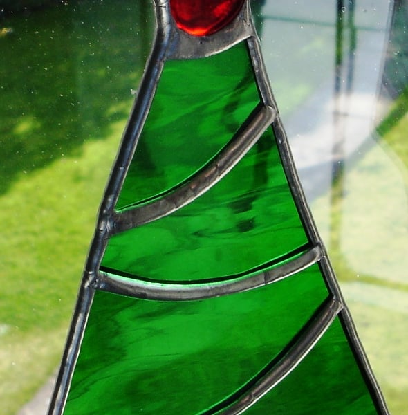 STAINED GLASS CHRISTMAS TREE - Folksy