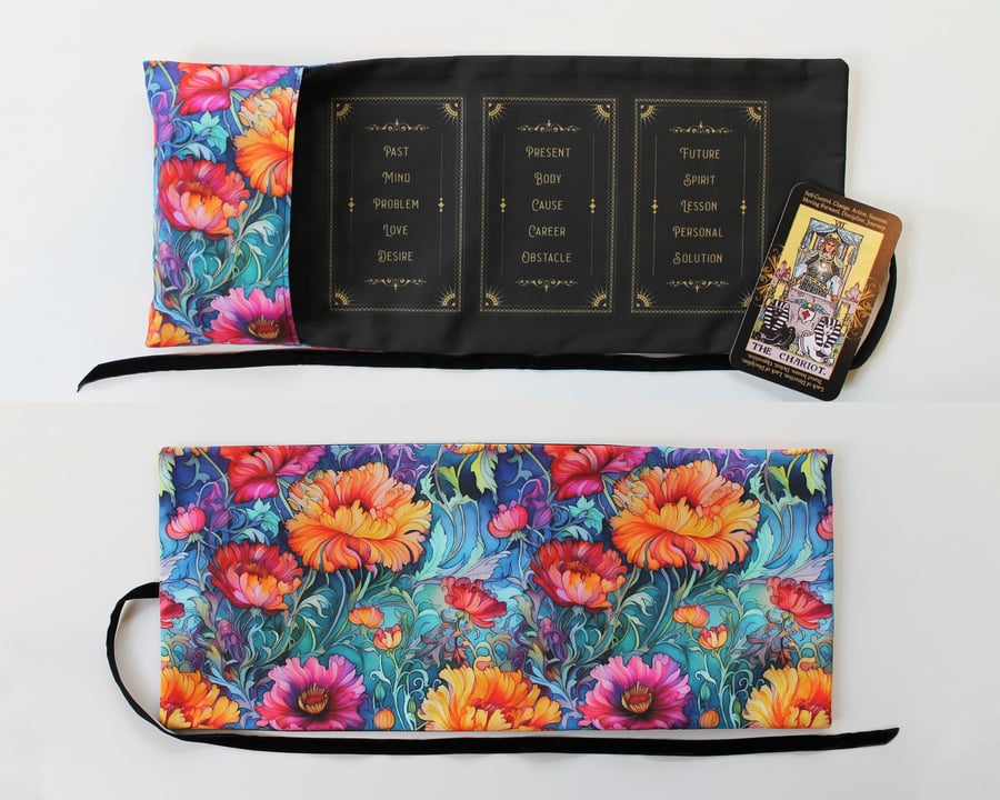 Tarot Card Wrap, Tarot Storage Pouch Holder Cas... - Folksy