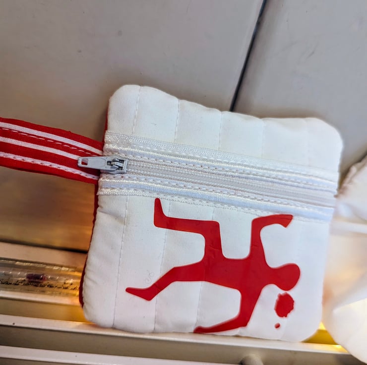 Blood spatter Hair bobble scrunchie purse horro... - Folksy