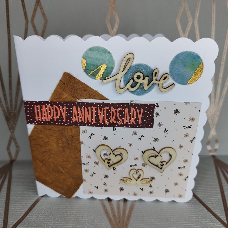 Bespoke Anniversary Card - Folksy