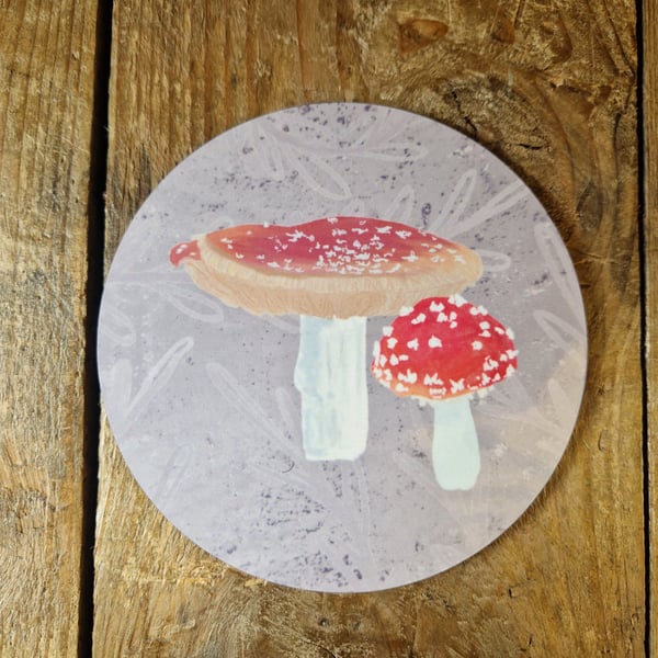 Fly Agaric Toadstool Coaster - Folksy