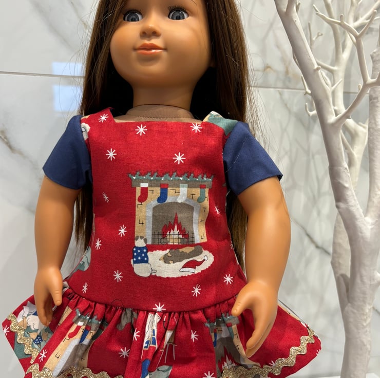 Red Christmas Tunic Dress - Folksy