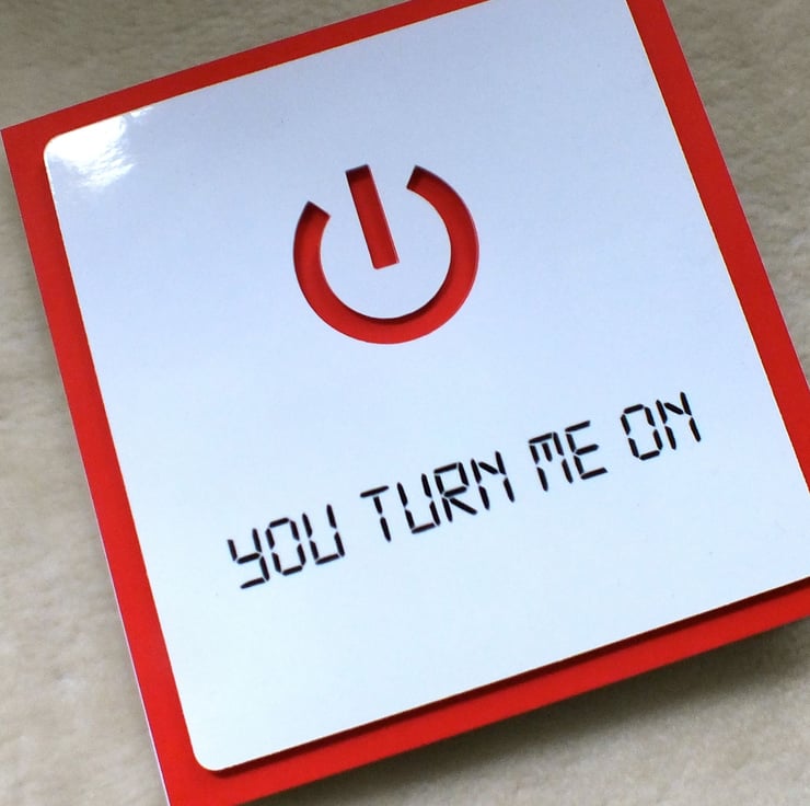 Handmade Tech Lover's Valentine's Day Card - Folksy