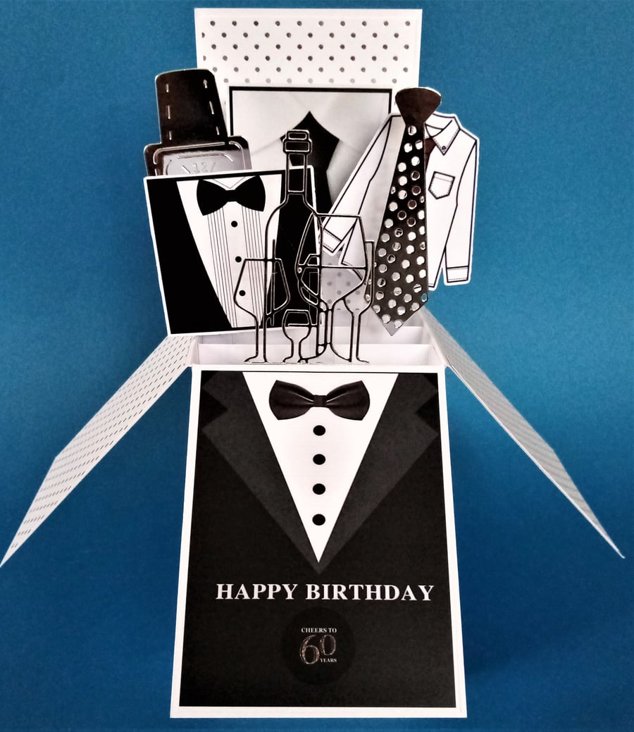 Men's 60th Birthday Card - Folksy