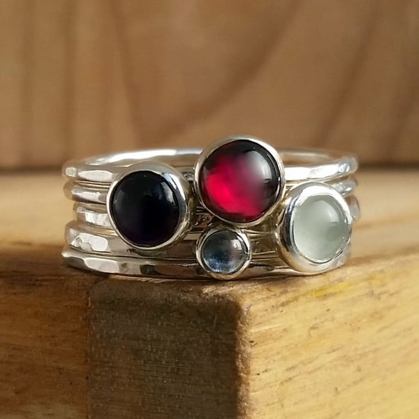 Handmade rings - sterling silver on Folksy