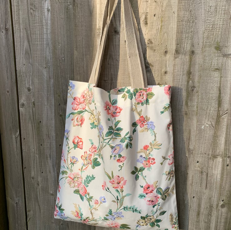 Laura Ashley cotton Tote bag - Folksy