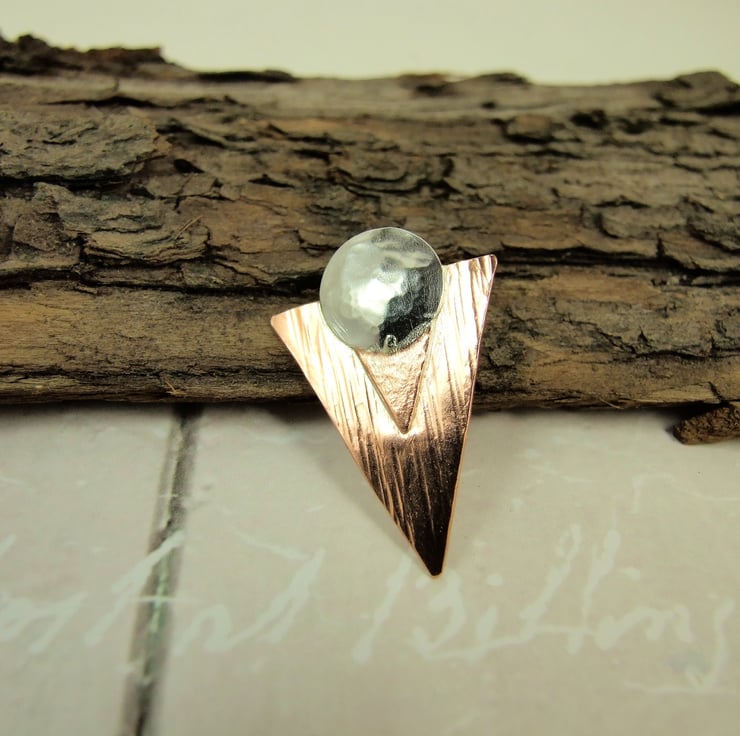 Small Geometric Shapes Lapel Pin Brooch Sterlin... - Folksy