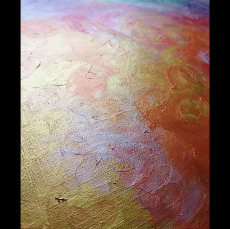 Rainbow Shimmer (Original Pearl Painting) - Folksy