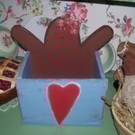 Wooden Rustic Christmas Gingerbread Storage Box - Folksy