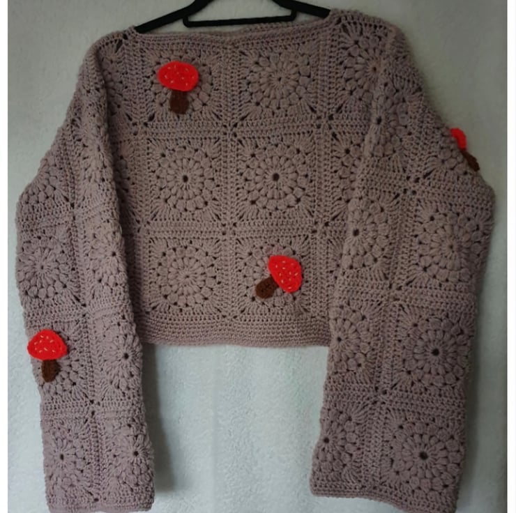 Granny Square Jumper. - Folksy