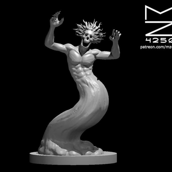 Specter - 3D Printed Resin DnD Pathfinder Figur... - Folksy