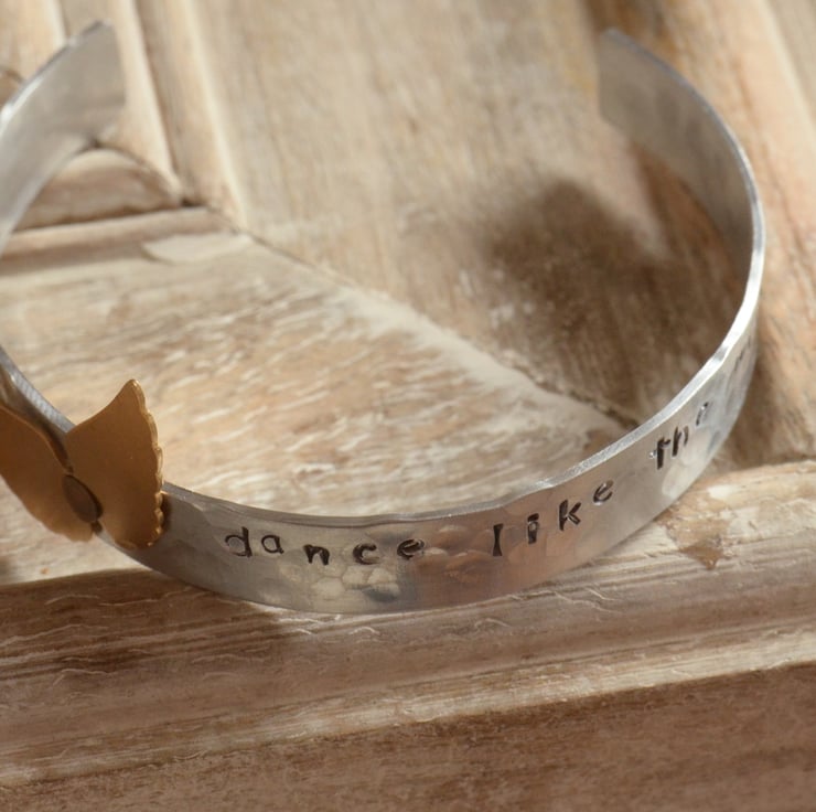 Dance Like the Wind Aluminium Hand Stamped and ... - Folksy