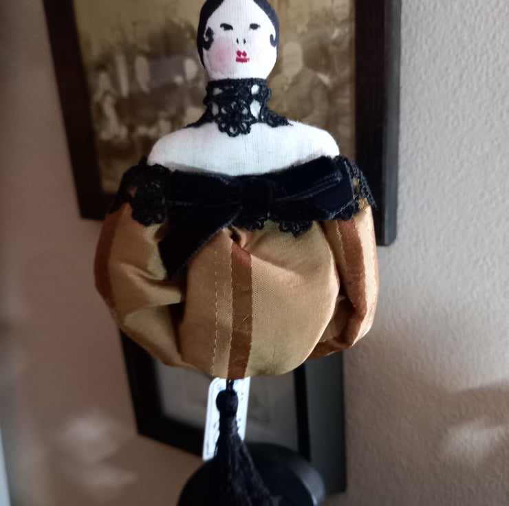 Unusual 'Mabel' Victorian rag doll hanging lave... - Folksy