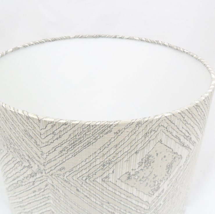 Silver lampshade - Folksy