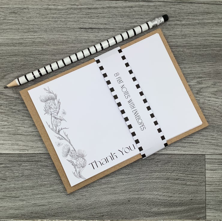 Thank you Flat Notes with envelopes can be pers... - Folksy