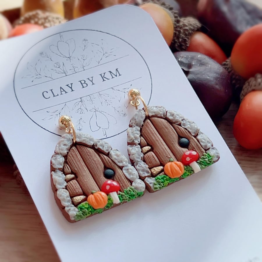 Hobbit Door Earrings – Tiny Woodland Magic for ... - Folksy
