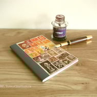 Orange Brown Address Book, Birthday Book - Upcy... - Folksy