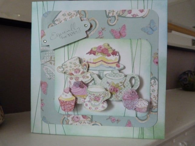 Birthday Tea Birthday card - Folksy