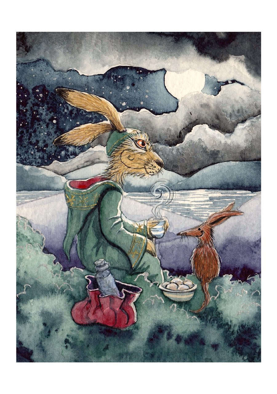 View over the sea print - 'Climb' relaxing artw... - Folksy