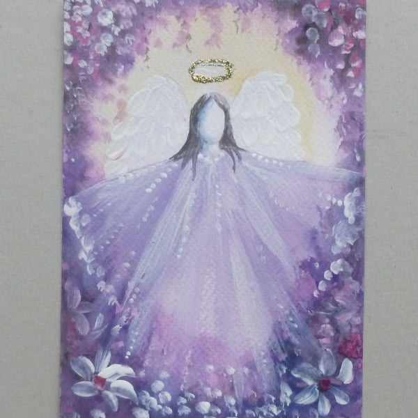 original art angel painting original art ( ref ... - Folksy