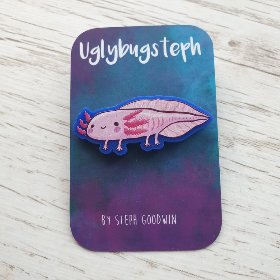 Axolotl Pin - Folksy
