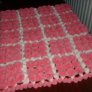 pompom pram cover pink and white ref 569112 - Folksy