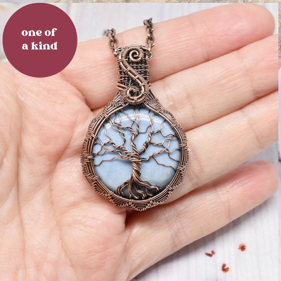 Owyhee Blue Opal One of a Kind Tree of Life - Folksy