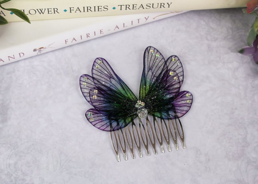 Victorian Style Fairy Mermaid Hair Comb - Purpl... - Folksy