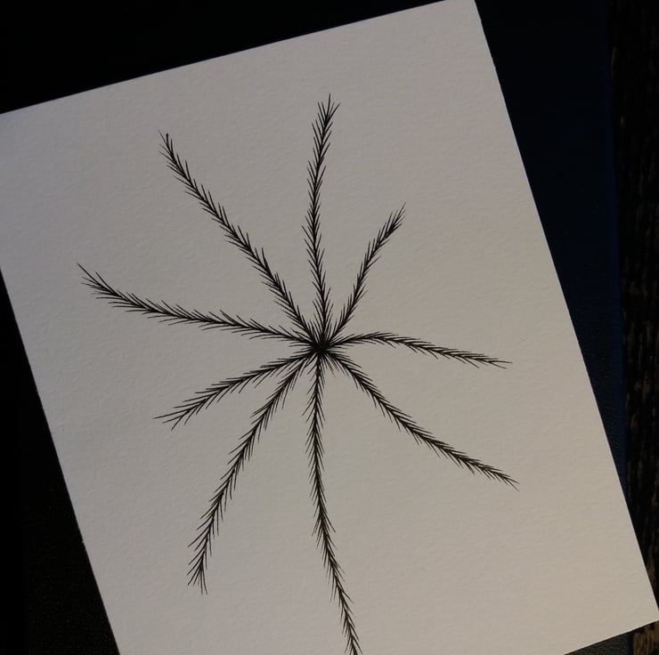 Little creature - small black and white origina... - Folksy