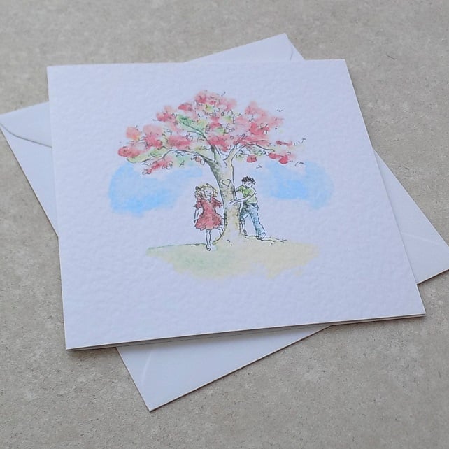 Greeting card - Blossom Tree - Folksy