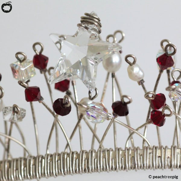 Ellie tiara - Folksy