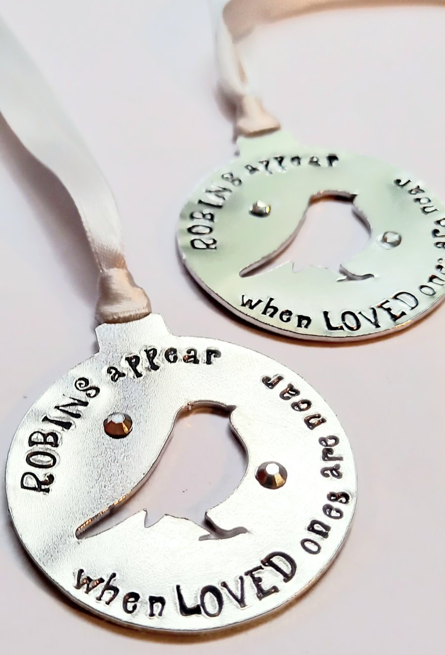 Robin memorial decorations - Folksy