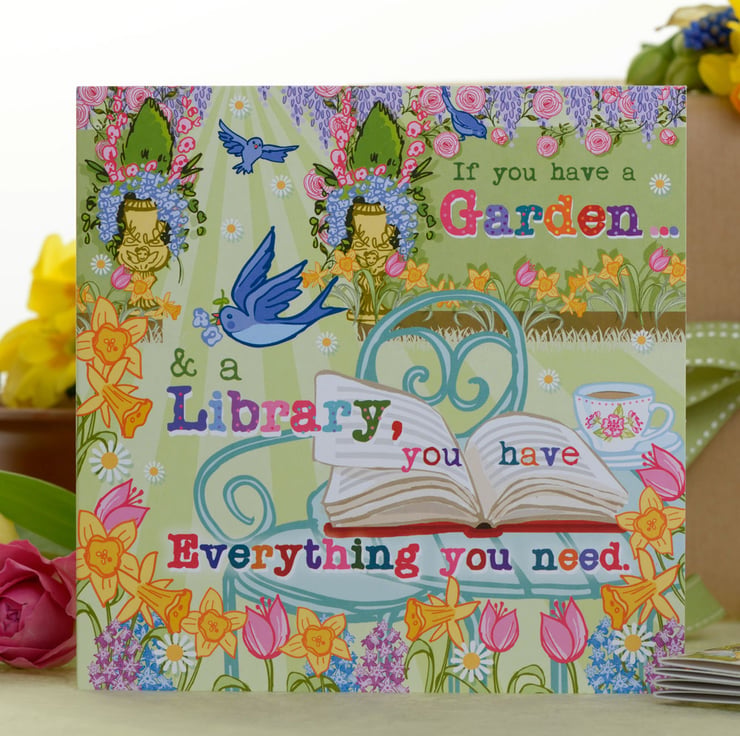 Pack of 4 'Bloomin' Lovely' Greetings Cards - s... - Folksy