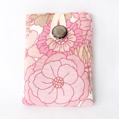 Vintage Pink & Brown Peony Flowers Kindle case - Folksy