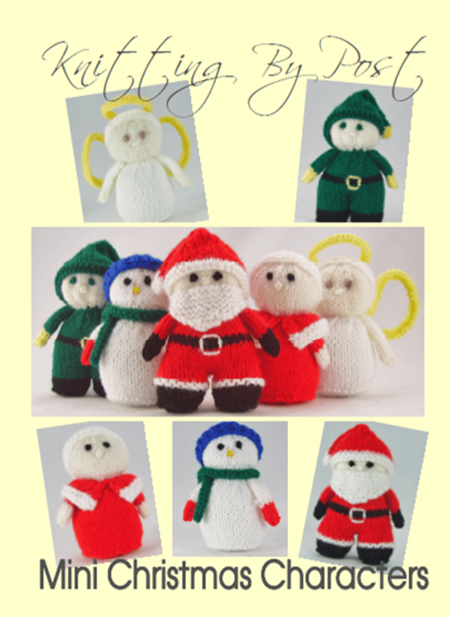 Mini Christmas Characters Knitting Pattern - Folksy