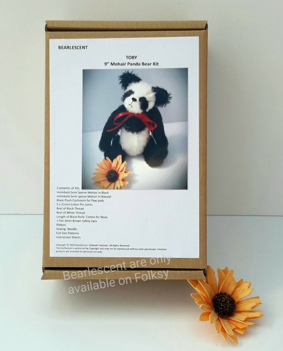 Teddy bear making kit, sewing kit to make a moh... - Folksy