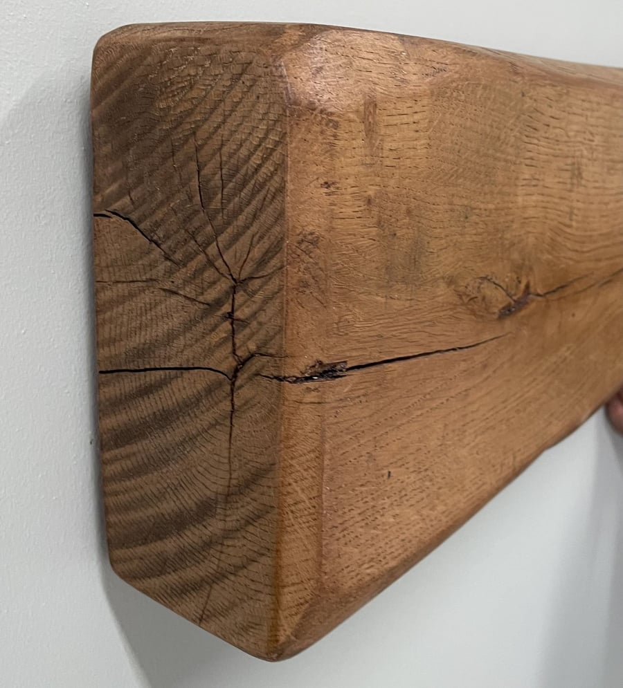 Oak fire place beam shelf - Folksy